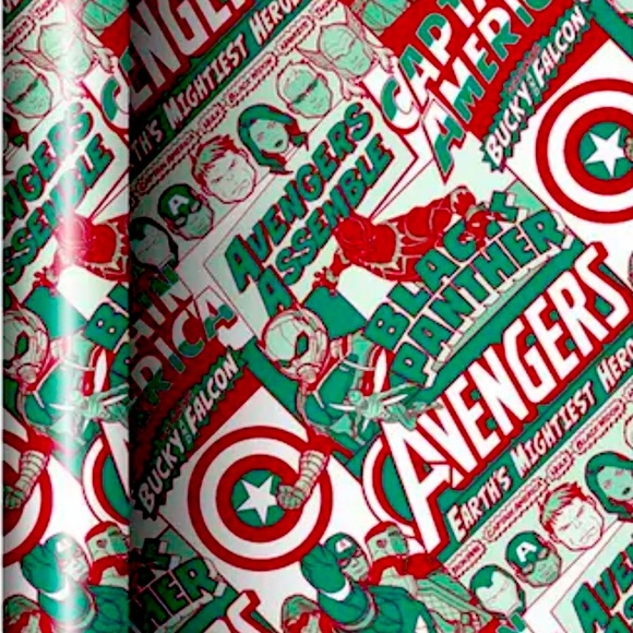 DC Comics | Holiday | Avengers Black Panther Gift Wrapping Paper | Poshmark